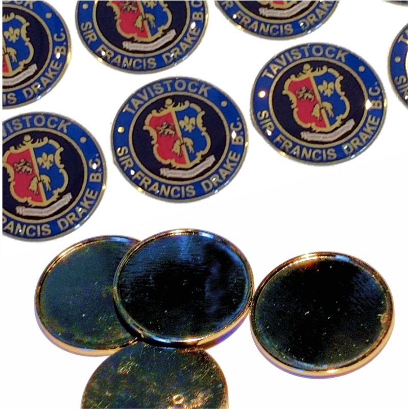 Metal Token 18mm Recess with Printed Dome